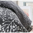 Crushed Microfiber Branches 3-piece Quilt Set Graphite Full/Queen ...