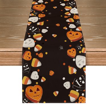 Smile Boo Ghost Halloween Table Runner 13 x 72 Inch - Walmart.com