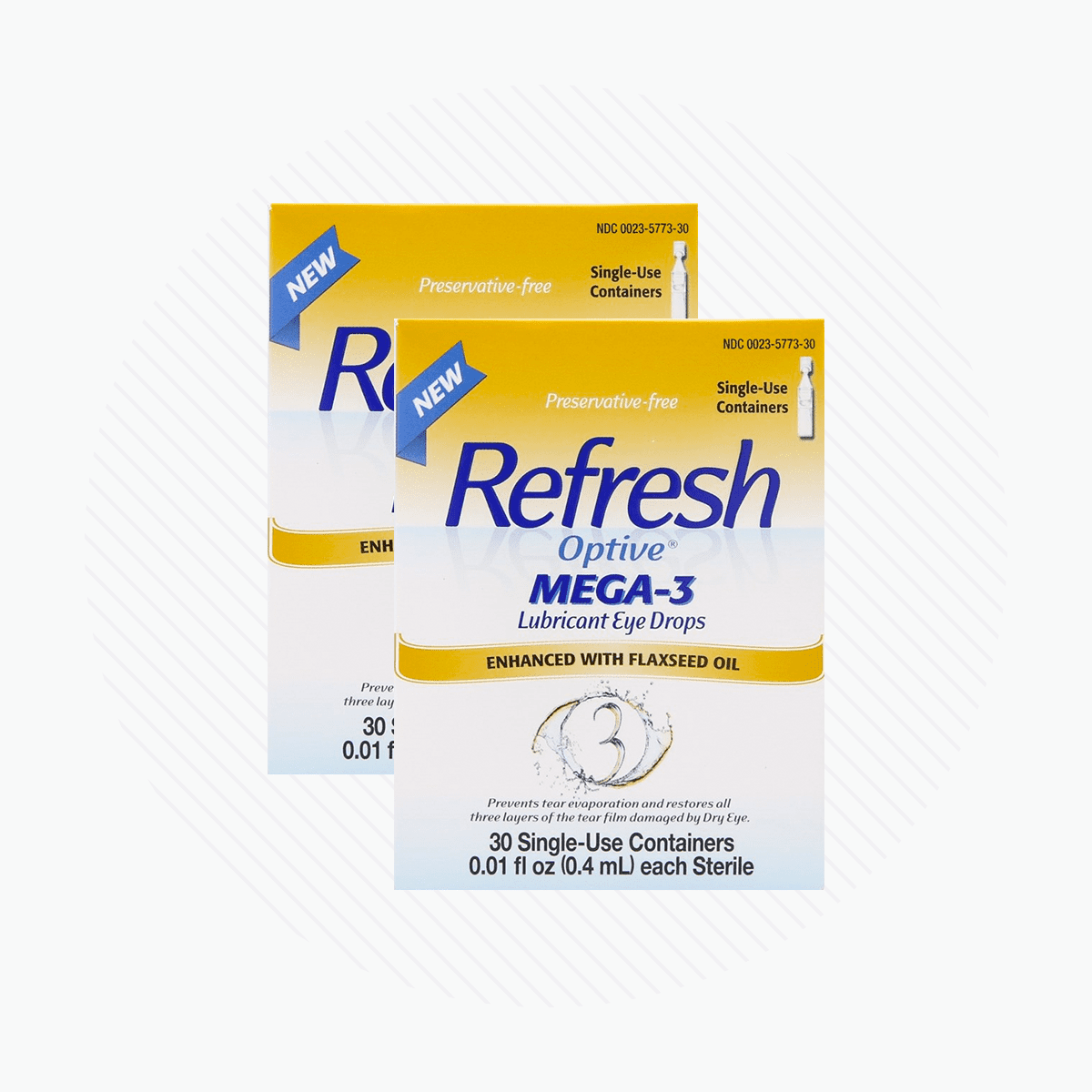 Refresh Optive Lubricant Eye Drops, Mega-3 - 2 x 30 India | Ubuy