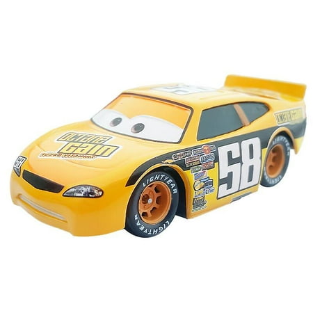 Disney Pixar Car 3 Lightning Mcqueen Jackson Storm No. 58 Yellow Meta ...