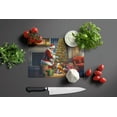 Basenji and Santa Claus Glass Cutting Board 12 in x 15 in - Walmart.com