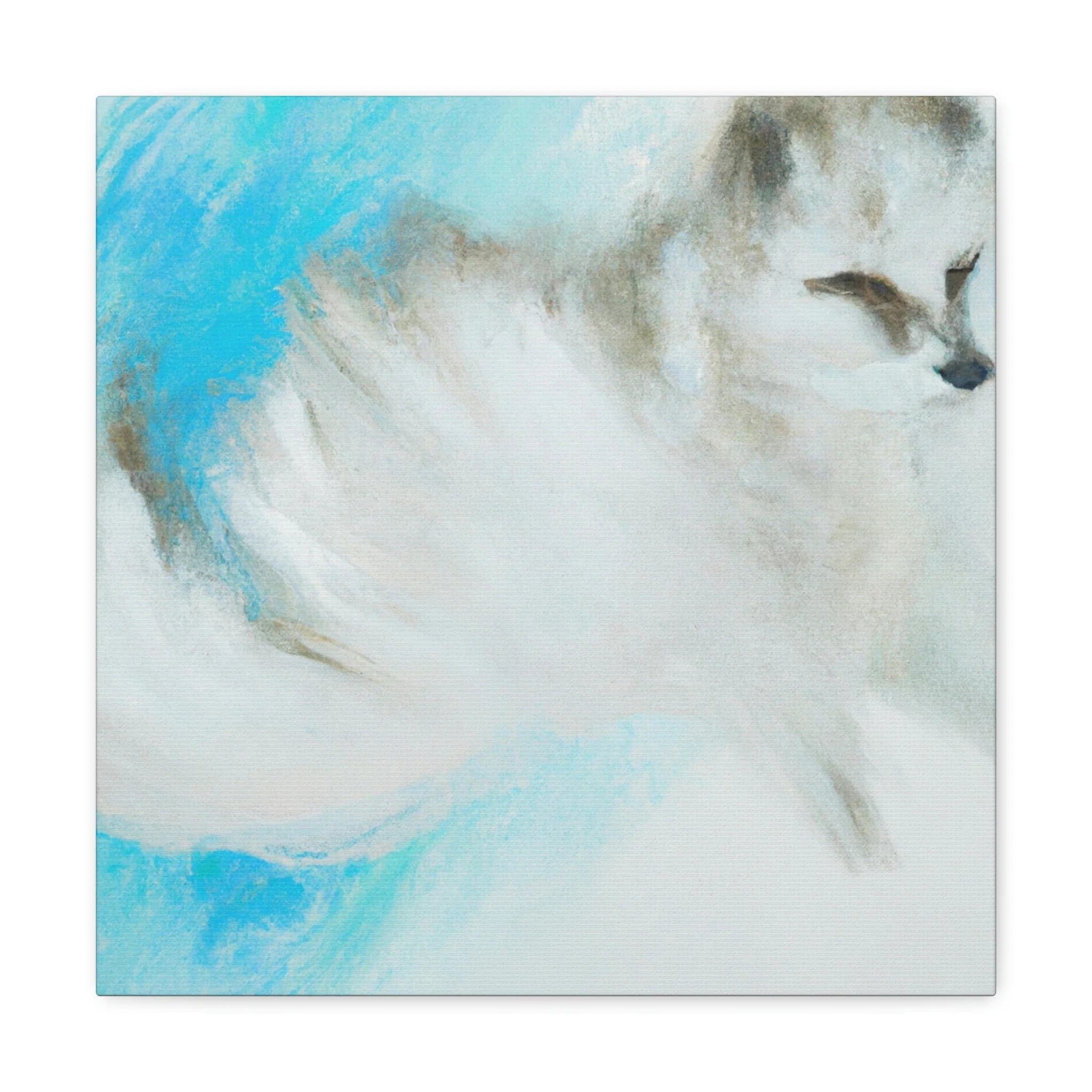 Arctic Fox Expressionism - Canvas - Walmart.com