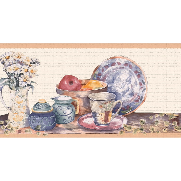 Kitchen Wallpaper Borders Kitchen Kitchen And Bathroom Borders