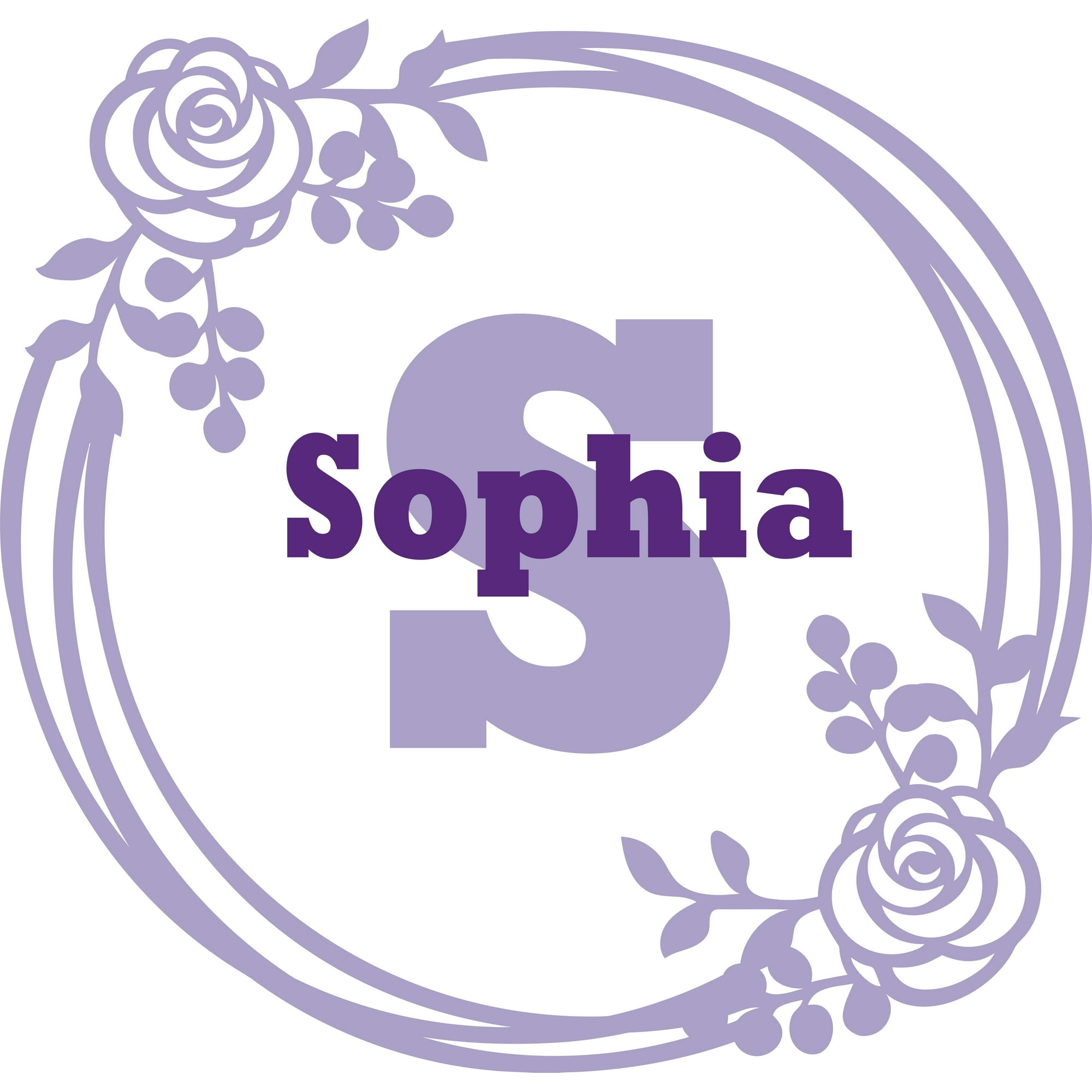 Name Monograms Wall Decals