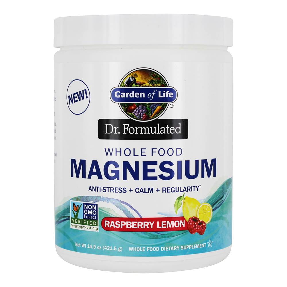 Garden of Life - Dr. Formulated Whole Food Magnesium Drink Powder ...