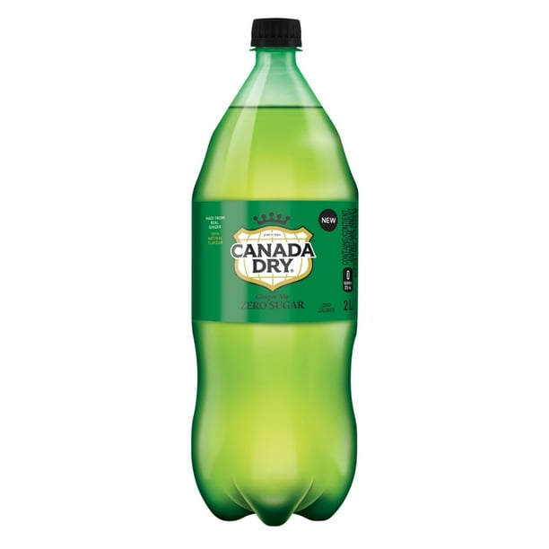 Canada Dry Ginger Ale Bottle Zero Sugar, 2L, 2LT - Walmart.ca