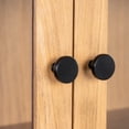 Better Homes & Gardens Ezra China Cabinet, Light Honey Finish and Black ...
