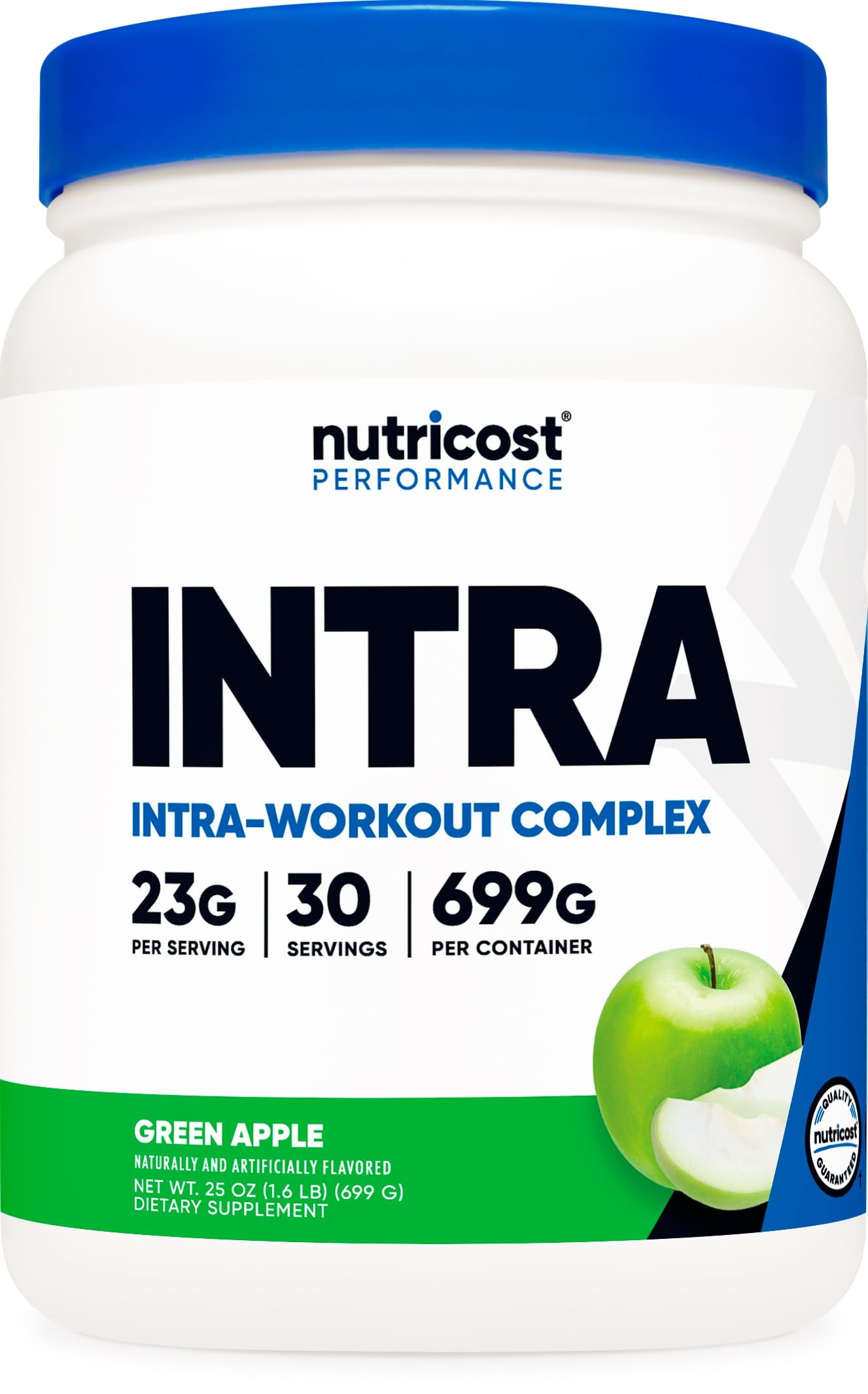 Intra Workout Powder Nutricost 30 porciones de manzana verde en forma ...