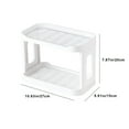 Double Layer Bathroom Storage Rack, Cosmetics Storage Rack, Metal Frame ...