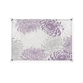 Floral Pattern Sun Shade Sail 6.5'X10' Outline White Purple ...
