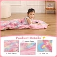 SUMMIT - Kids Sleeping Bag, Plush Toddler Slumber Bag 2-in-1 Pillow ...