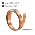 Uxcell Copper Thin Foil Roll Sheet, 0.2x10x1000mm Pure Copper Foil ...