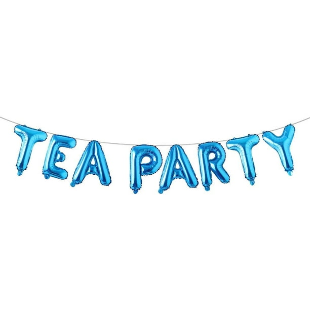 Tea Party Birthday Banner Tea Party Decorations Lets Par Tea Party ...