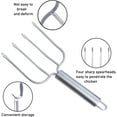 i Kito Stainless Steel Turkey Lifters Set of Two, Roasting Poultry ...