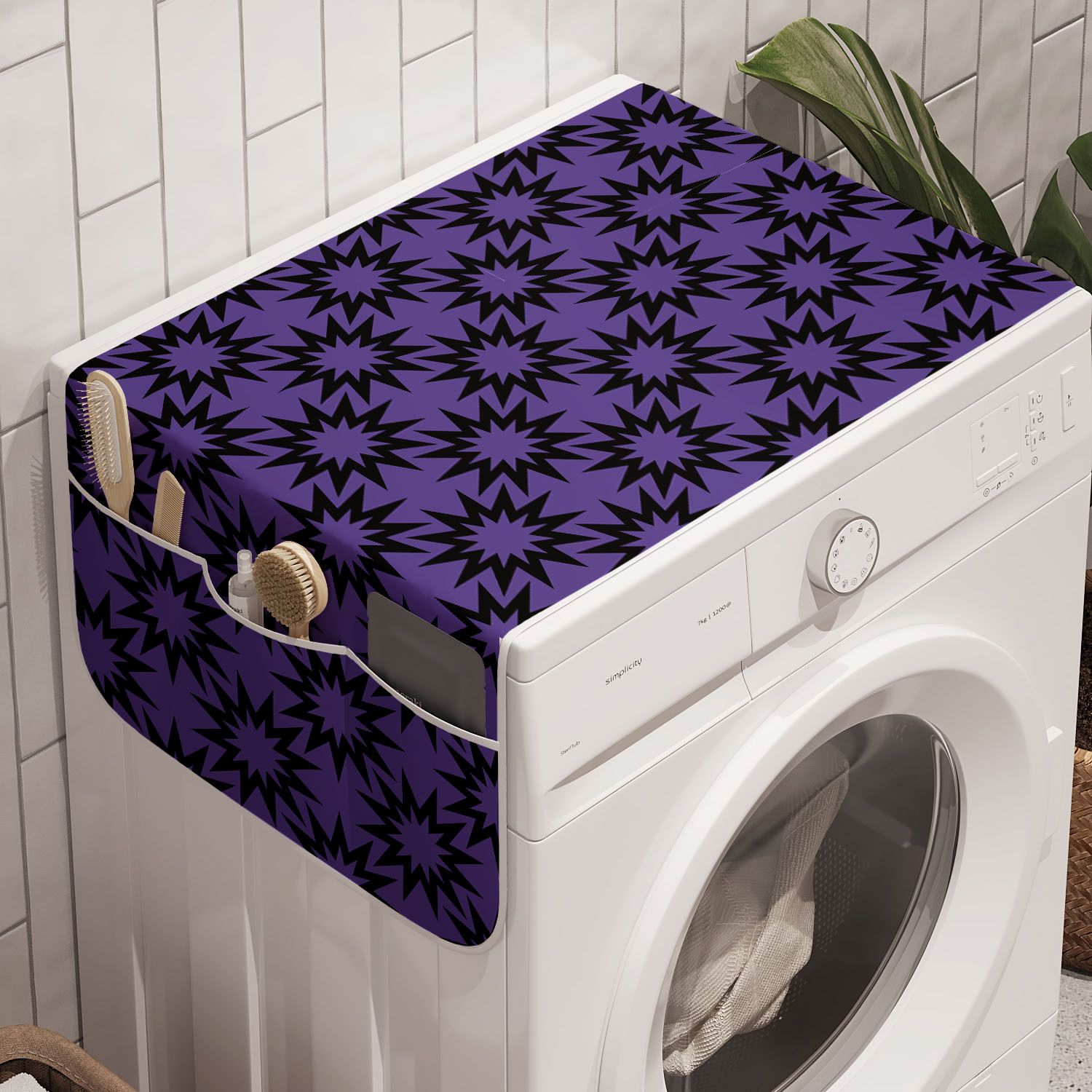 Geometric Washing Machine Organizer, Monochromatic Pattern of ...
