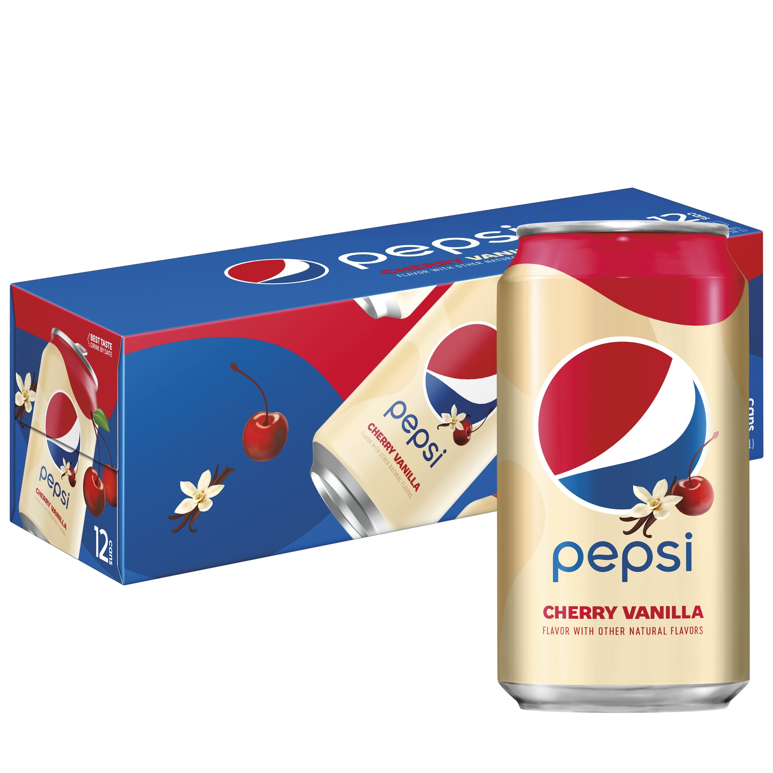 Pepsi Cherry Vanilla Cola Soda Pop, 12 Fl Oz, 12 Pack Cans – Walmart ...