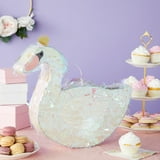 Iridescent Foil White Swan Pinata for Girls Princess Theme Birthday ...