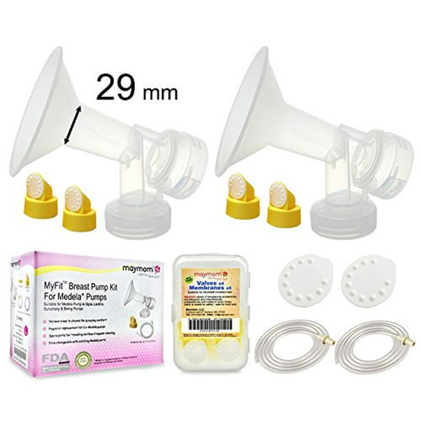 Maymom Breast Pump Kit for Medela Pump in Style Advanced Breast Pumps; 2x Breastshields (one ...