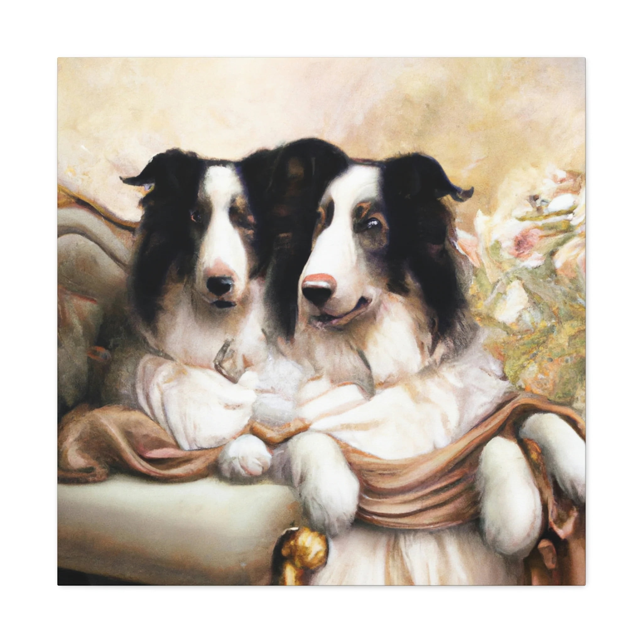 Colloquial Collie Collage - Canvas - Walmart.com