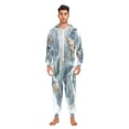 1-Pack Onesie Adult Hooded Pajamas, Soft Fleece Full Zip One Piece ...