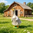 Dongrere Floral Printed Porch Goose Outfit with Straw Hat & Dress ...