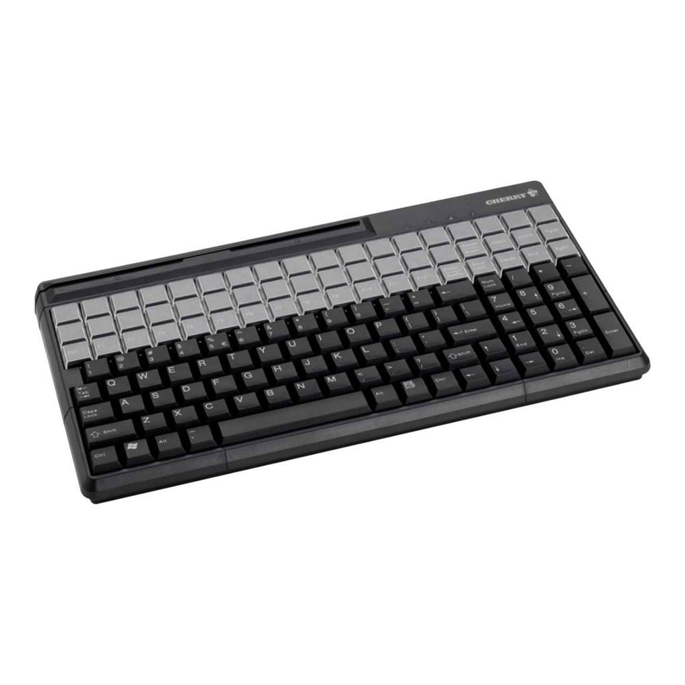 CHERRY SPOS G86-61410 - Keyboard - with magnetic card reader - USB ...
