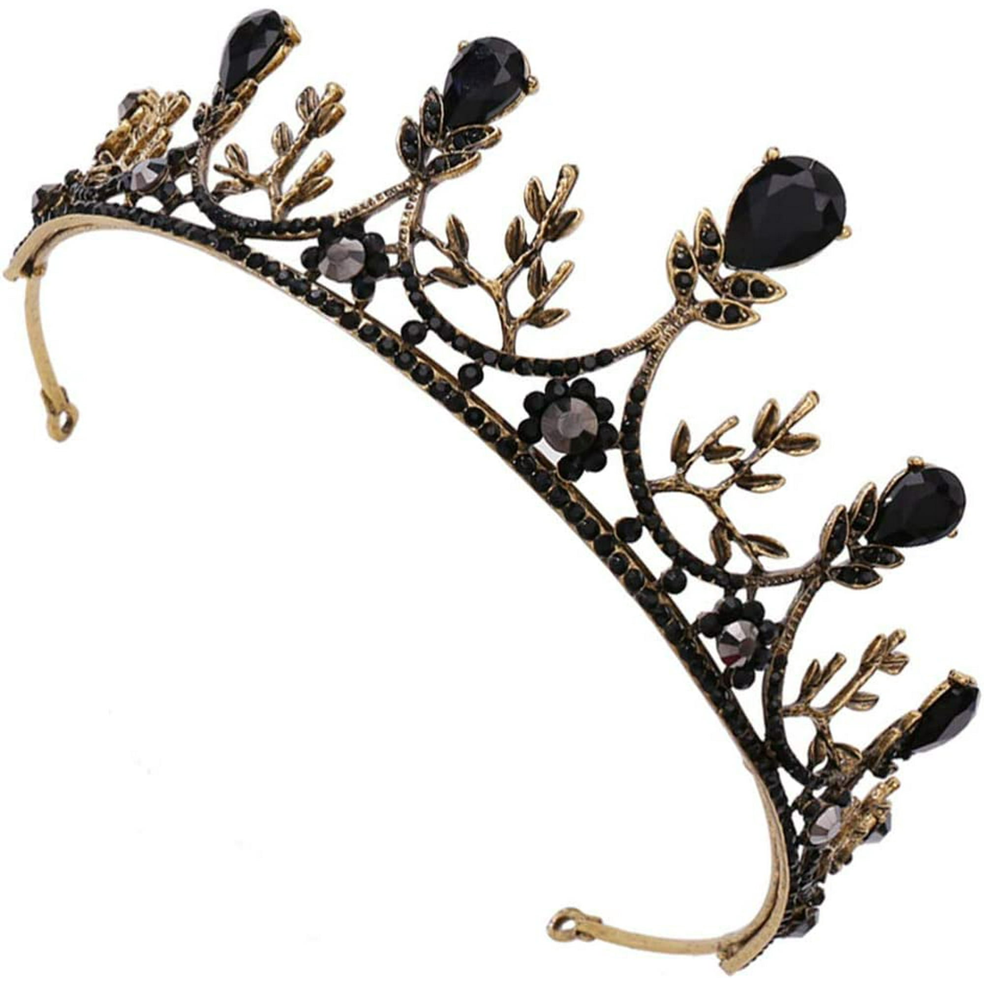 Click here for Ssuperp 1pcs Black Crown Tiara Bridal Wedding Quee... prices
