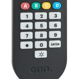 Onn+ Universal 6-Device Remote Black Compatible with TV, DVD, Soundbar ...