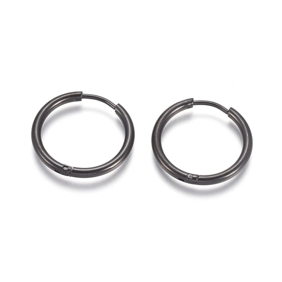 10pairs Resistant 201 Stainless Steel Huggie Hoop Earrings with 304 ...