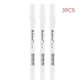 3X 0.8MM White Gel Ink Marker Pen Drawing Art Fine Tip Sketching ...