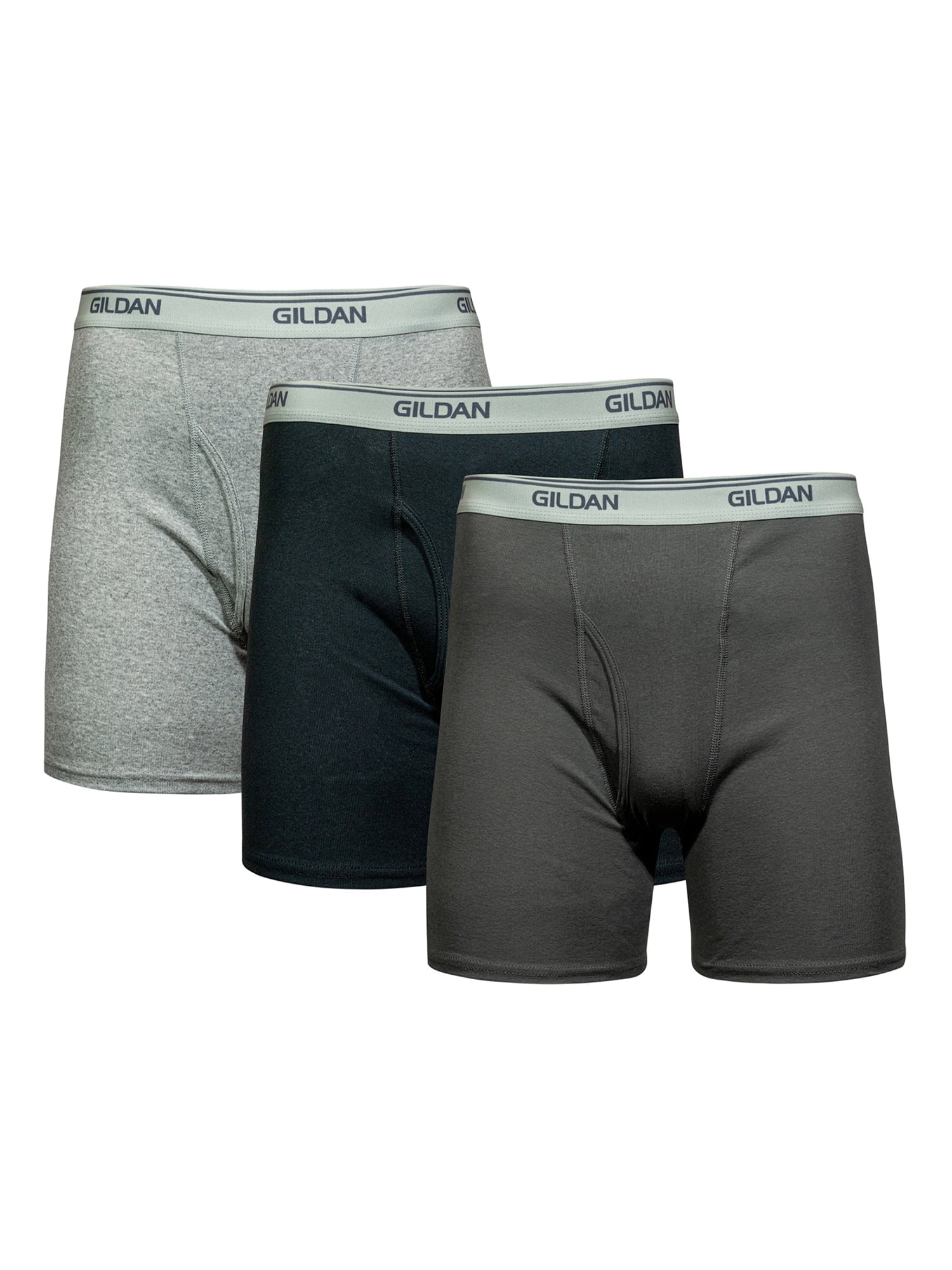 Gildan Men's Boxer Briefs, 3-Pack - Walmart.com
