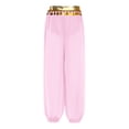 Aiihoo Girls Chiffon Pants Dance Bell Bottoms Patchwork Sequin Tassels ...