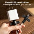 4PCS Mix Color Silicone Charger Cable Protectors, 3-in-1 Universal Cord ...