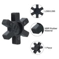 3pcs L090/L095 Jaw Coupling Insert NBR Rubber L-Jaw Coupler Set, Black ...