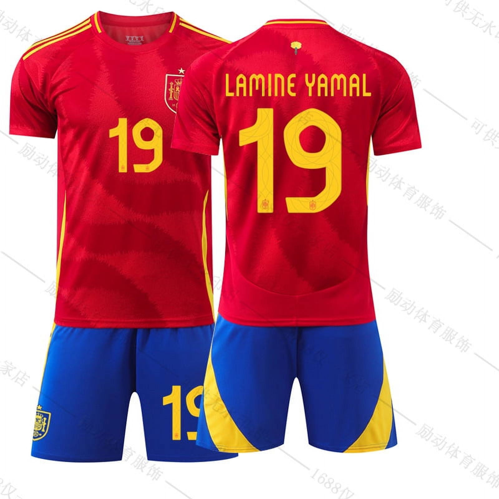 Click here for 7# Euro 2024 Spanish Home Football Jersey No. 7 Mo... prices