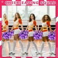 Cheer Pom Poms 8 Pcs with Handle, Cheerleading Handheld Squad Pompoms ...