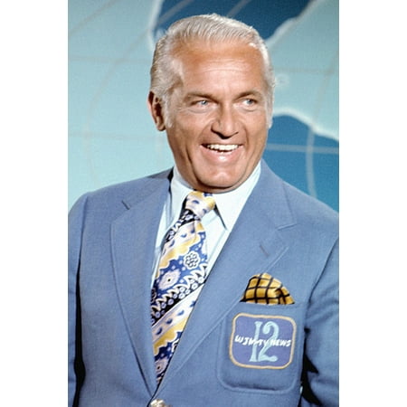 Mary Tyler Moore Show classic Ted Knight as Ted Baxter in blue blazer ...