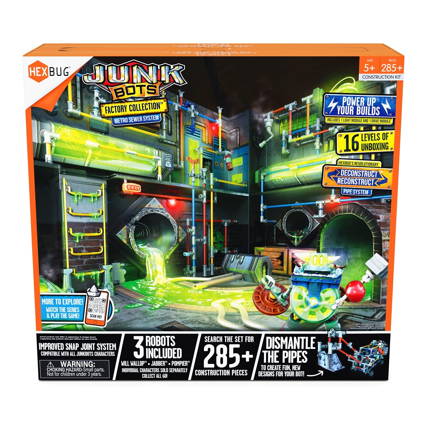 Click here for Hexbug Junkbots Metro Sewer System prices