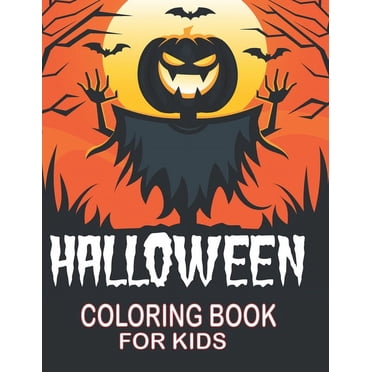 Happy Halloween coloring book for kids: Halloween coloring book for ...