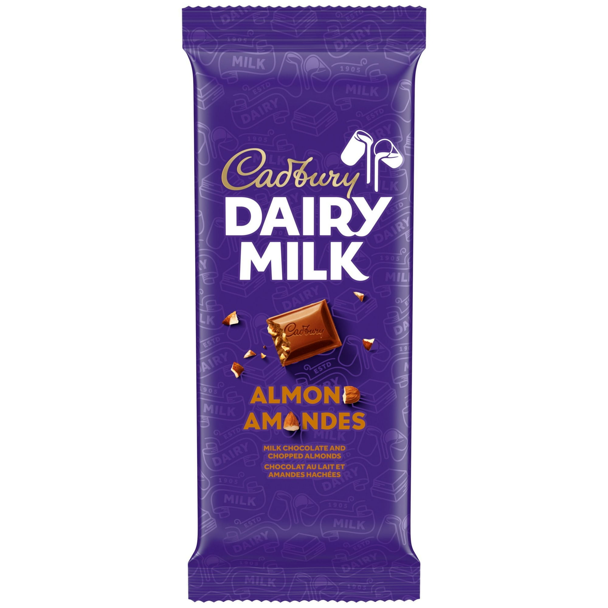 Click here for Cadbury Dairy Milk Almond Chocolate Bar With Chopp... prices