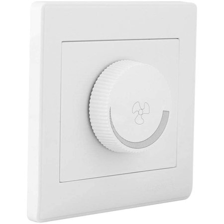 250V 100W 86x86mm, Ceiling Fan Speed Control Switch White Wall Panel ...