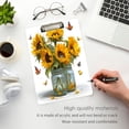 Acrylic Writing Board Silver 12.5*9 Inch Clipboards Transparent Acrylic ...