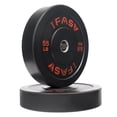 Exercise Equipment Olympic Bumper Weight Plates, Rubber Plate with 2 ...