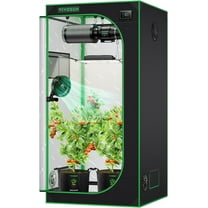 VIVOSUN S448 4x4 Grow Tent, 48"x48"x80" High Reflective Mylar with ...