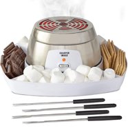 Jet-Puffed Indoor Electric Smores Maker Kit with Trays & Roasting Forks ...