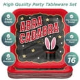 Magic Party Supplies - Abracadabra Magician Square Paper Dessert Plates ...