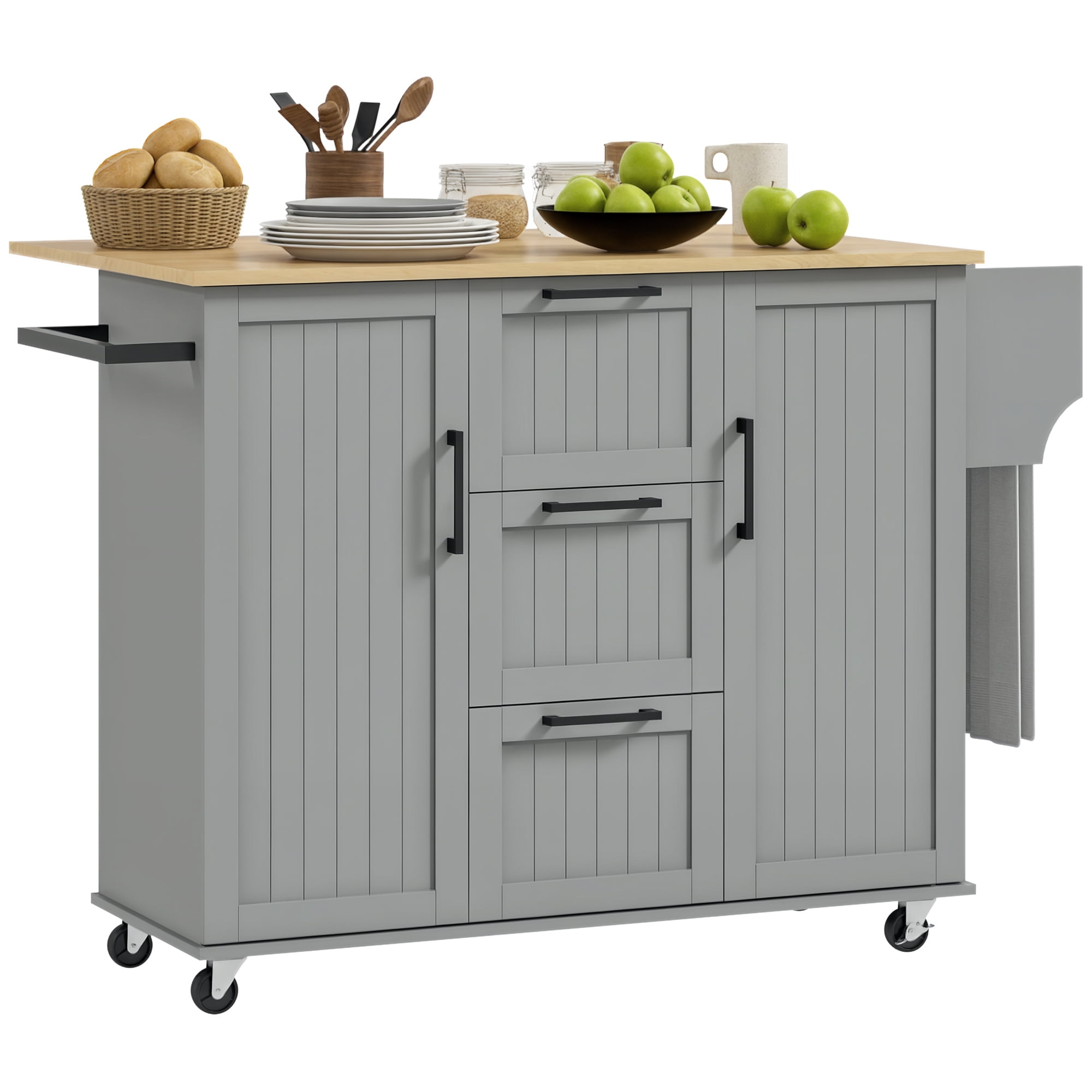 Click here for Homcom Kitchen Island On Wheels  Kitchen Cart With... prices