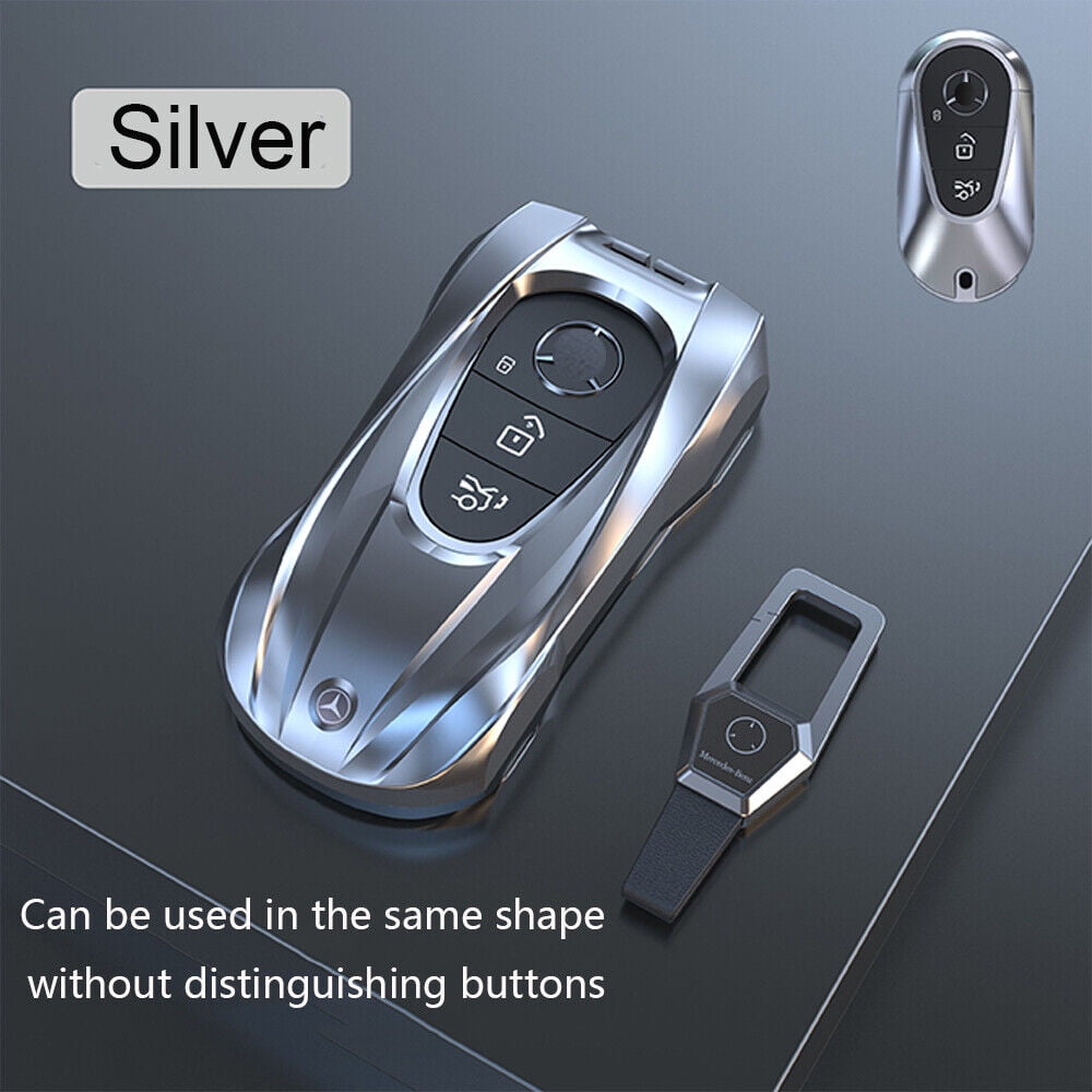 Metal Key Fob Cover For 2020 2021 2022 Mercedes Benz S E G Class Smart ...