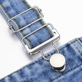 12 Sets Metal Buckles Dungaree Buckles with Rectangle Slider Fasteners ...