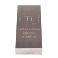 Titanium Bar - 1 Kilo Laser Engraved .999 Pure Bullion Bar Chemistry ...